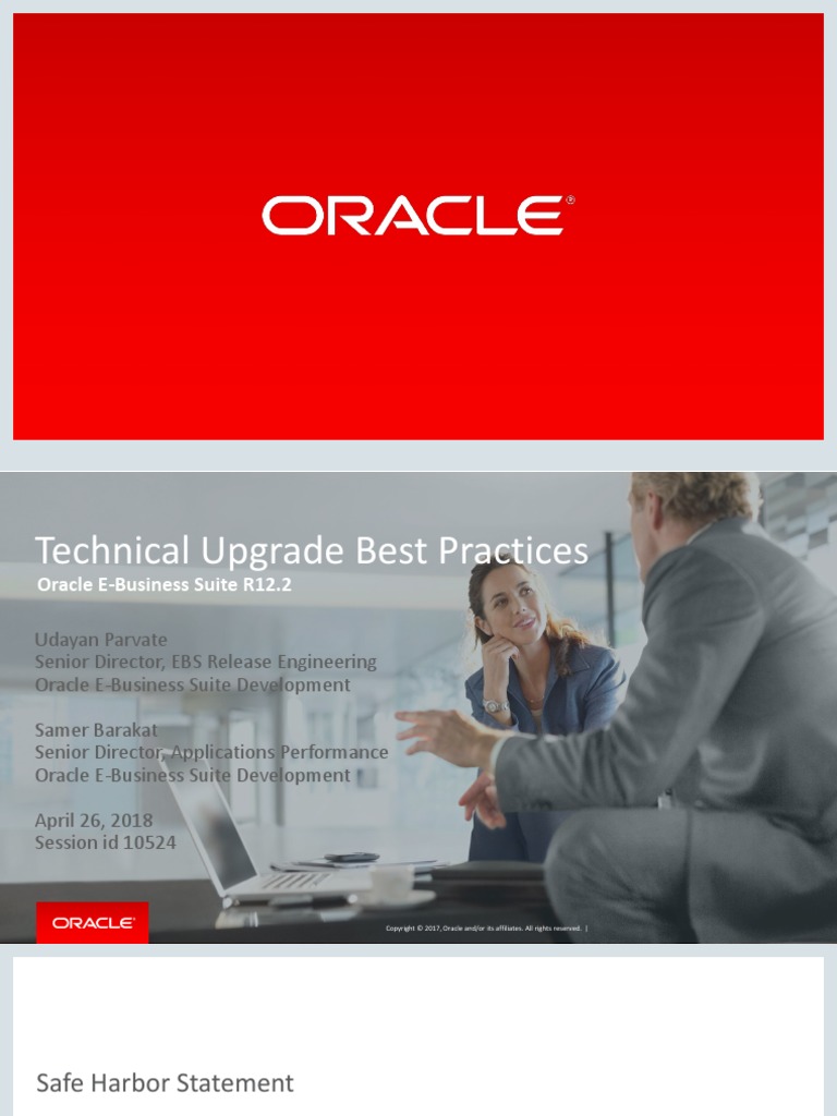 C18 Technical Upgrade Best Practices For Oracle E-Business Suite 12.2 1 | PDF | Oracle ...