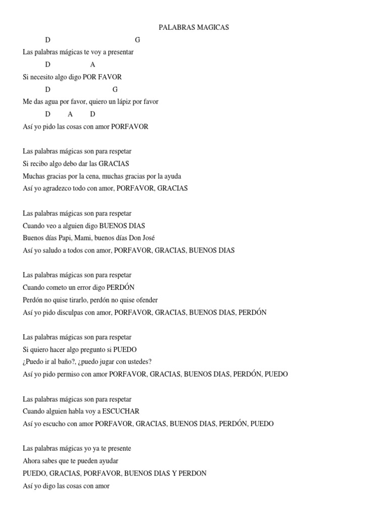 Palabras Magicas | PDF