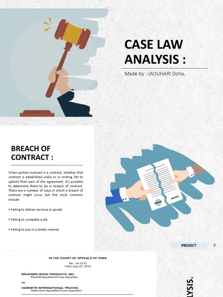 Case Law Analysis | PDF | Breach Of Contract | Damages