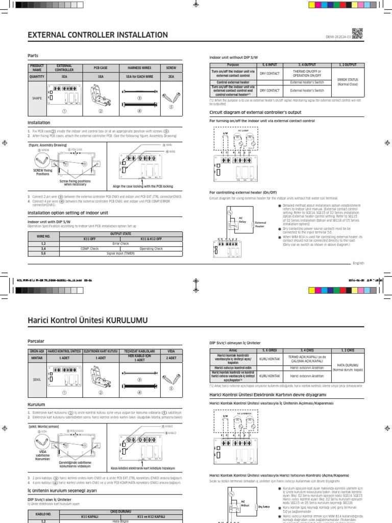 Sol Mim-B14 Im Db98-26202a-03 en TR 160620 | PDF | Printed Circuit Board | Switch