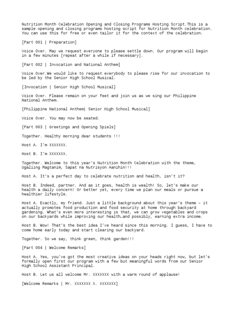 Script | PDF | Foods