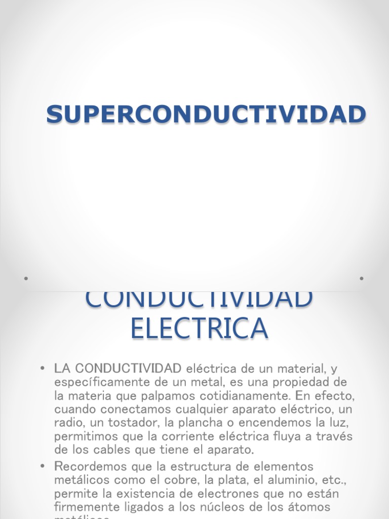 Superconductividad | PDF | Superconductividad | Electrón