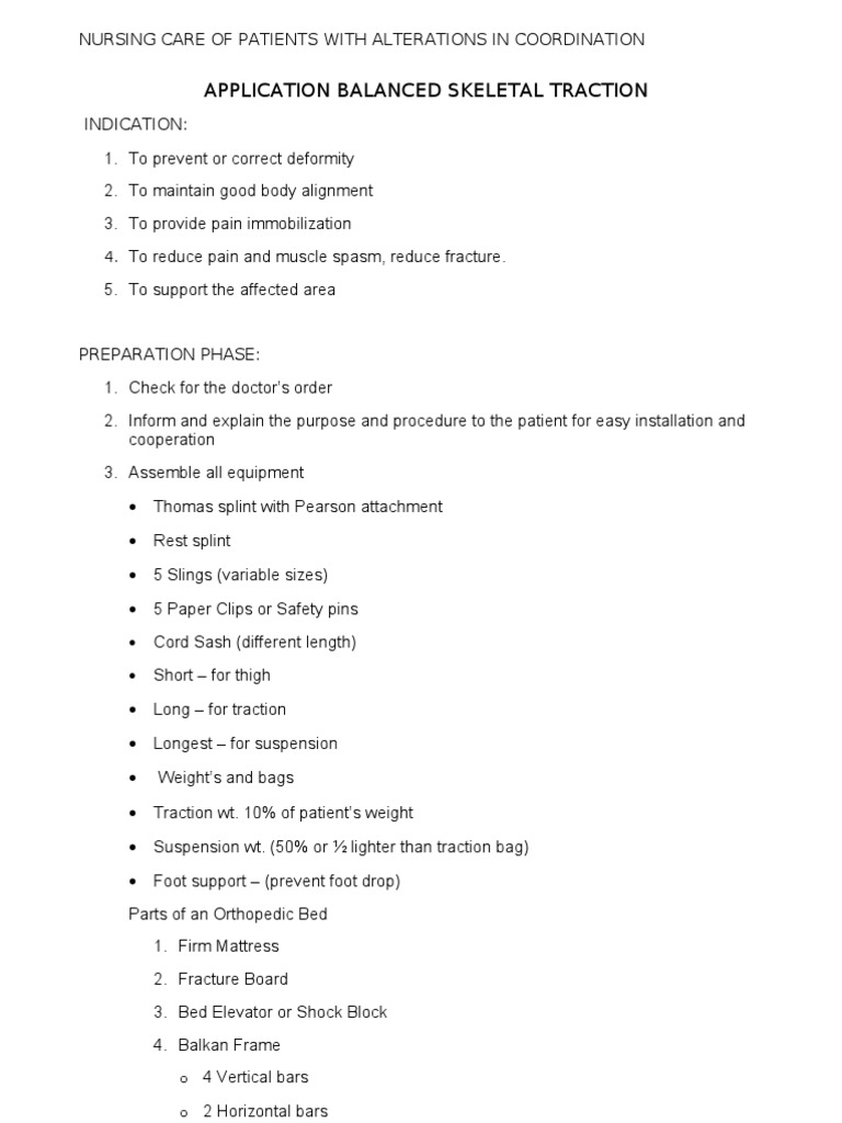 Application Balanced Skeletal Traction | PDF | Hip | Scoliosis
