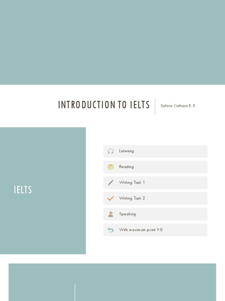 Introduction To IELTS New | PDF | International English Language ...