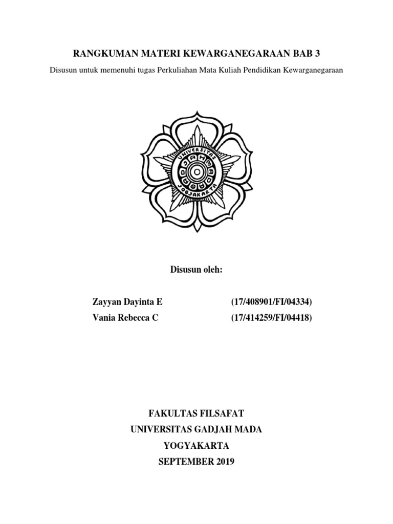 Rangkuman KWN Bab 3 | PDF