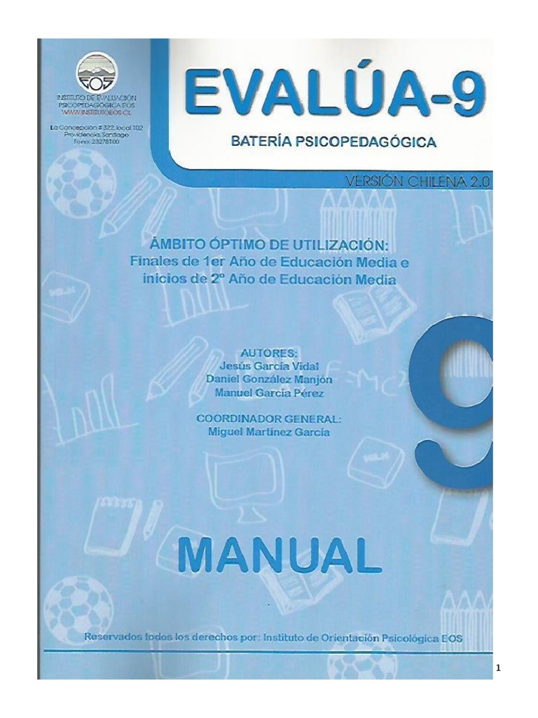 MANUAL EVALUA 9 Version 2.0 Chile | PDF