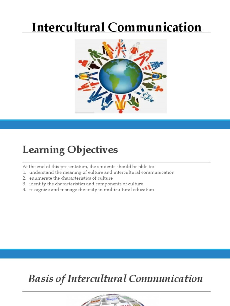 Intercultural Communication | PDF | Cross Cultural Communication ...