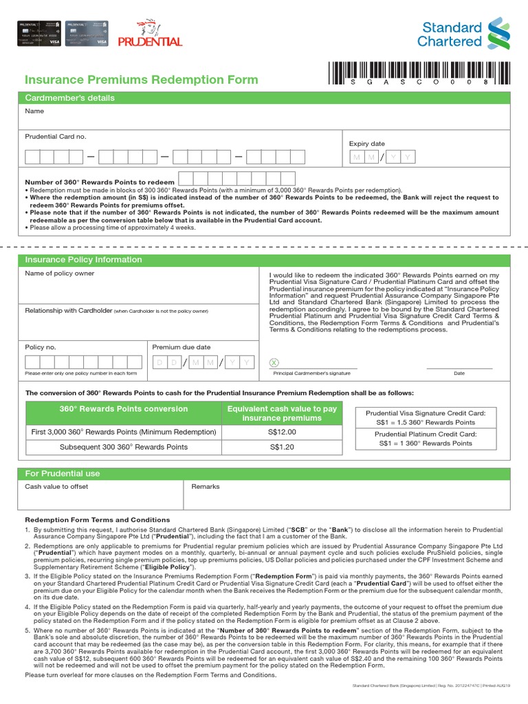 Premium Redem Form | PDF | Loyalty Program | Credit Card