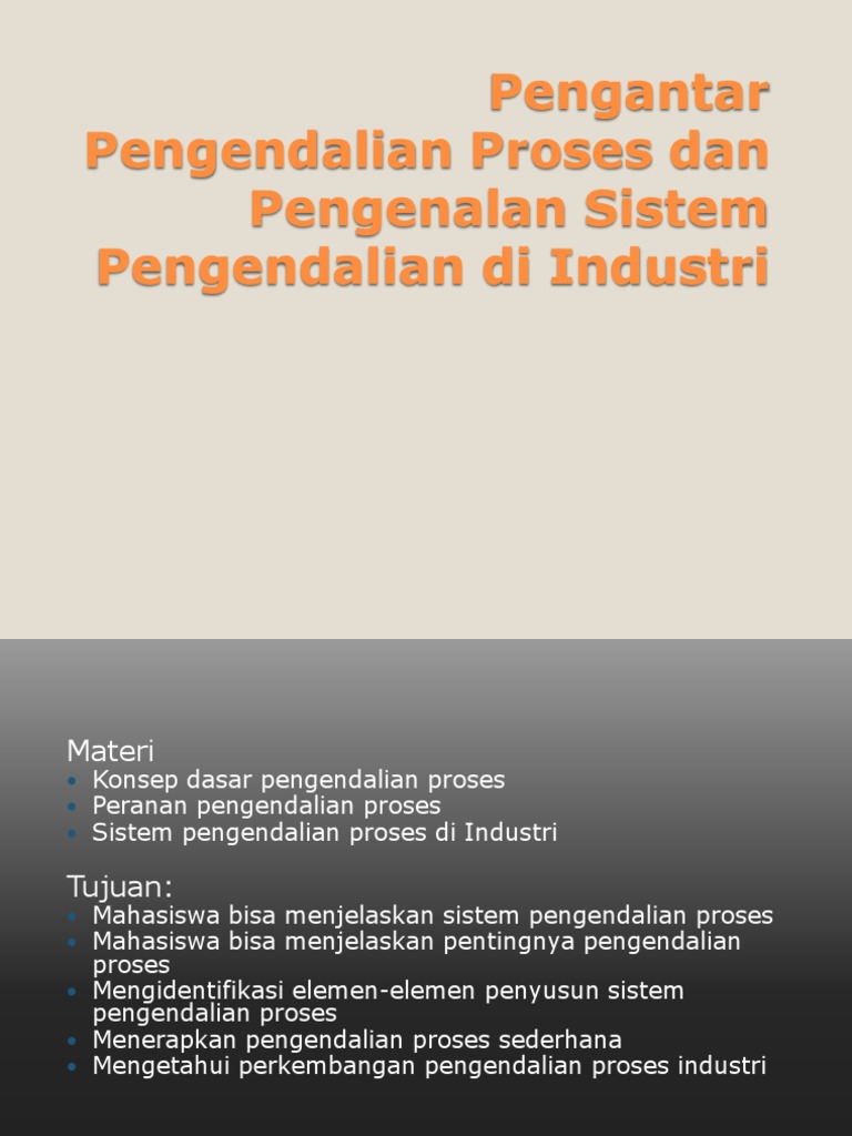 Pengendalian Proses | PDF