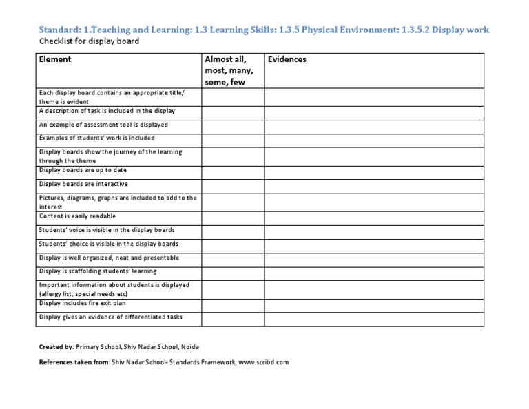 Displays Checklist | PDF | Computers