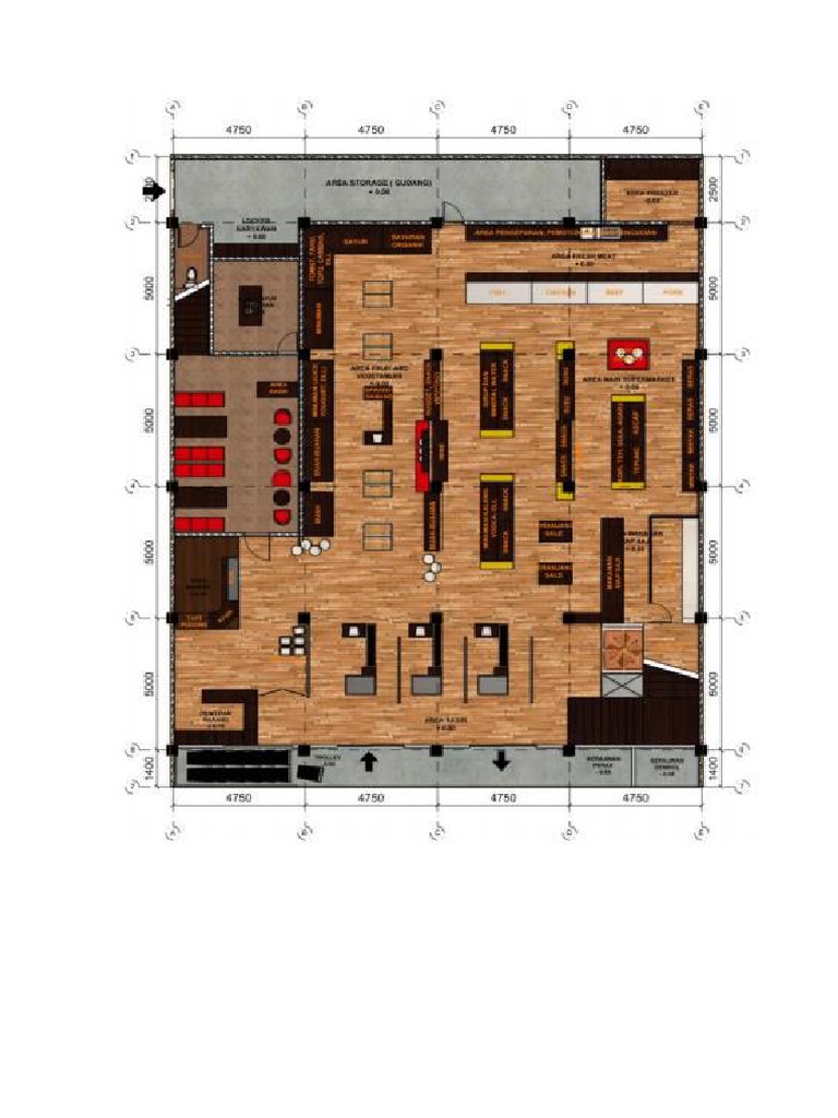 Denah Supermarket | PDF