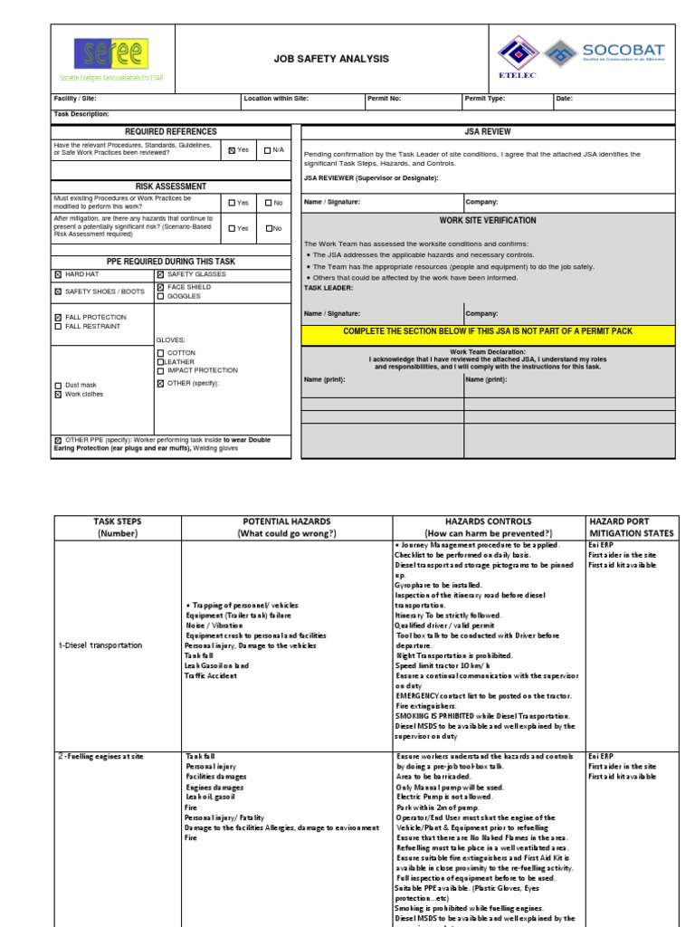 Diesel Refueling | PDF | Personal Protective Equipment | Prevention