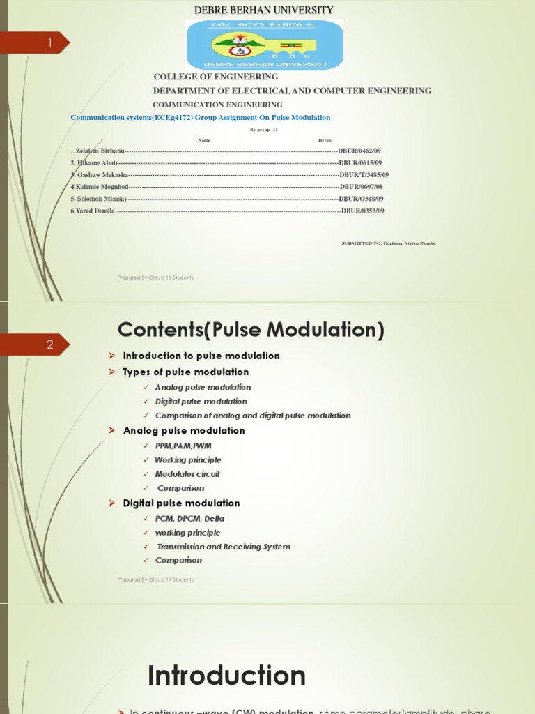 Pulse Modulation Pdf Modulation Sampling Signal Processing