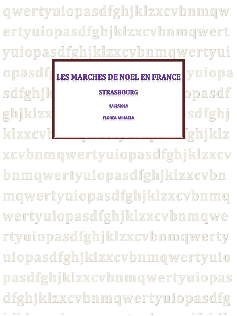 Les Marches de Noel en France | PDF