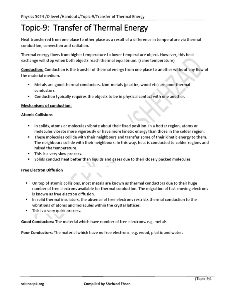 Heat Transfer: Conduction, Convection, Radiation | PDF | Thermal ...