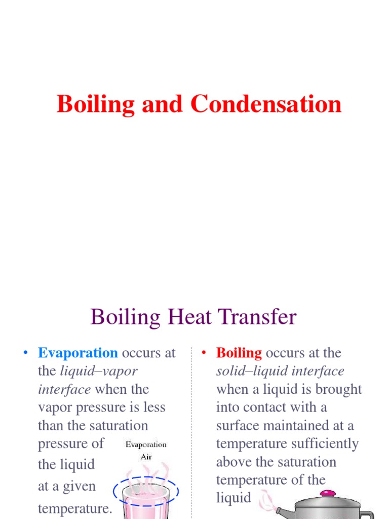 Boiling and Condensation | PDF | Heat Transfer | Boiling