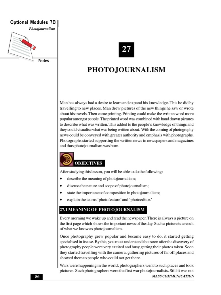 Photojournalism PDF | PDF | News | Mass Media