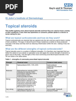 Steroid Potency Chart | PDF | Topical Medication | Drugs