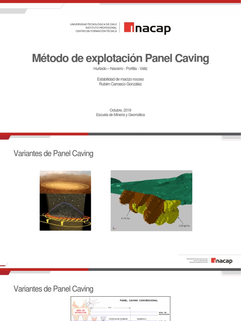Introducción A Panel Caving | PDF | Geología económica | Minería