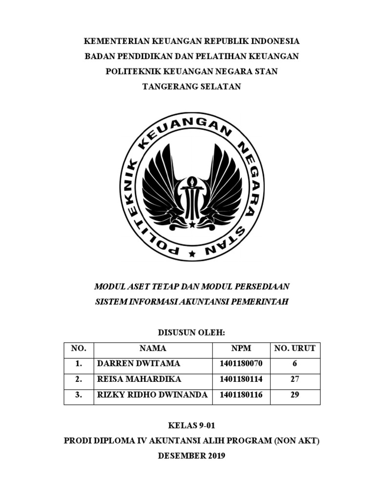 Modul Aset Tetap dan Persediaan SAKTI | PDF | Bisnis | Pengelolaan Keuangan & Uang