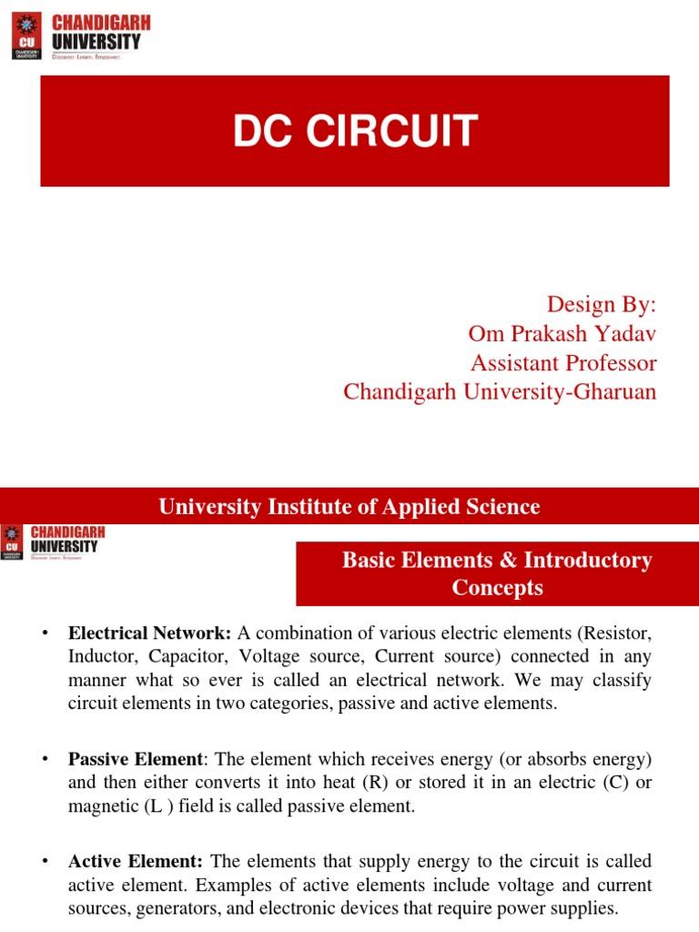 DC Circuits | PDF | Electrical Network | Passivity (Engineering)