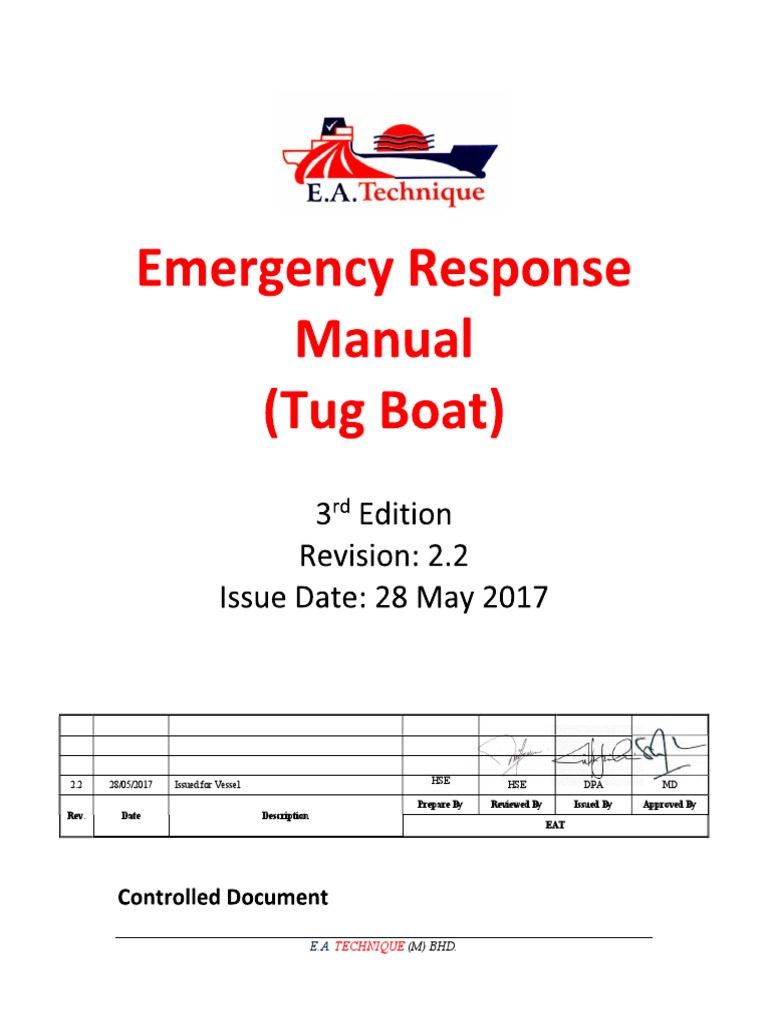 Emergency Response Manual PDF | PDF | Ships | Search And Rescue