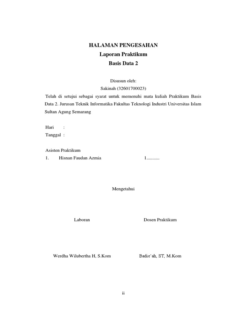 Laporan Basis Data 2 | PDF