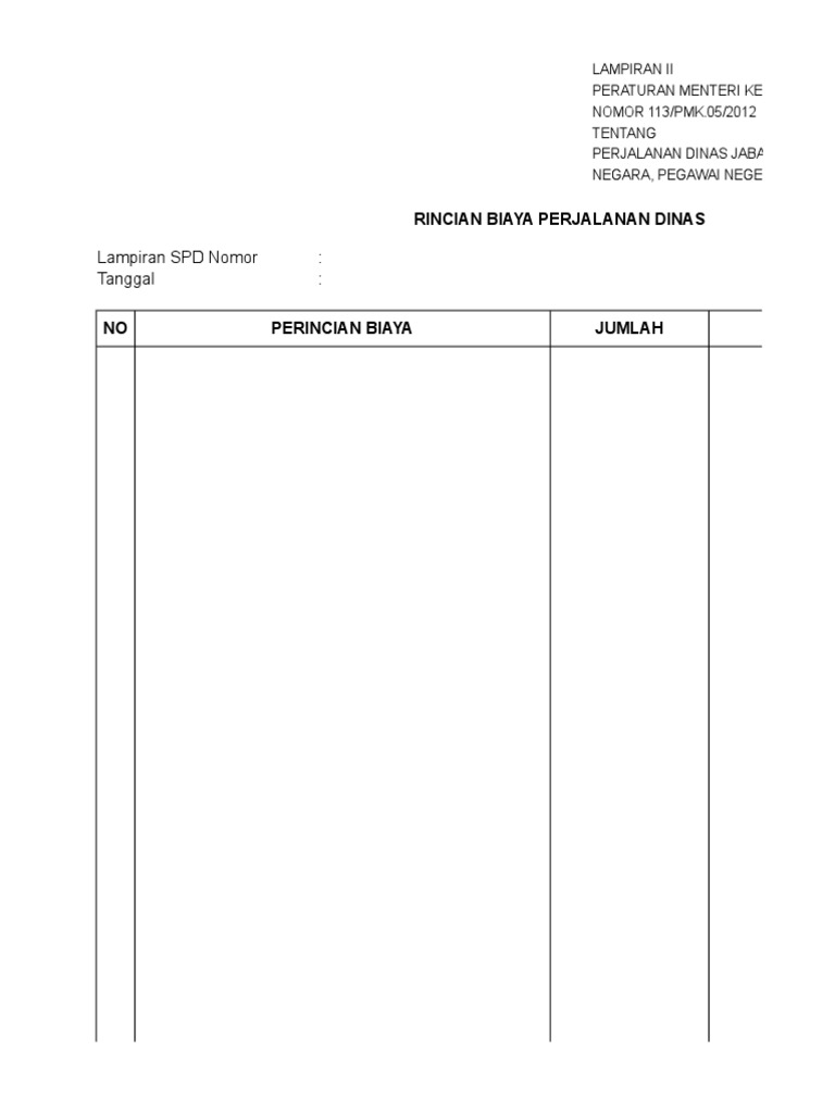 SPJ Kuitansi, Riil, SPTJM PEMBERANGKATAN PGDS | PDF