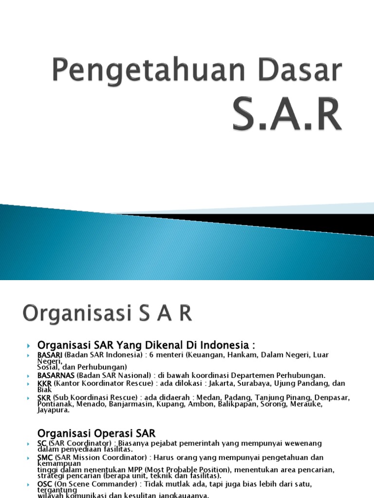 Pengetahuan Dasar Sar Pdf