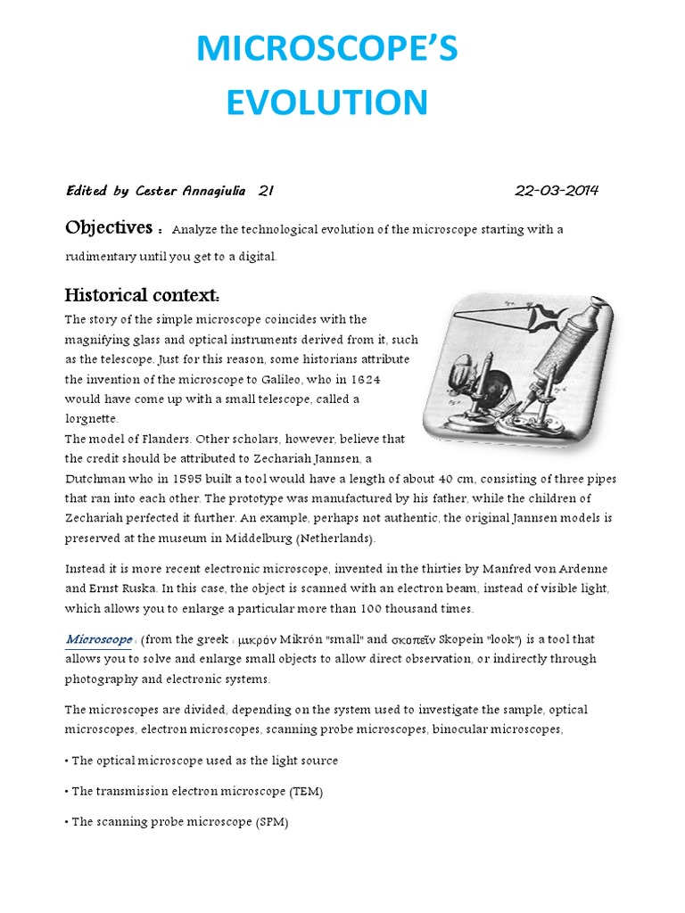 Microscope Project | PDF | Microscope | Electron Microscope