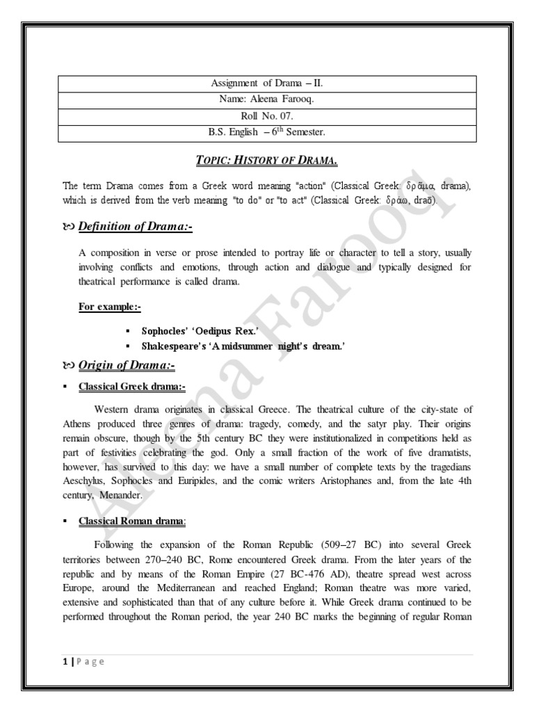 Drama 101 | PDF | Tragedy | Theatre