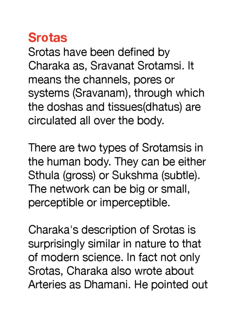 Srotas | PDF | Social Science | Religion & Spirituality