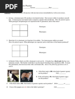Blood Typing Problems Answer Key | PDF | Genotype | Hematology