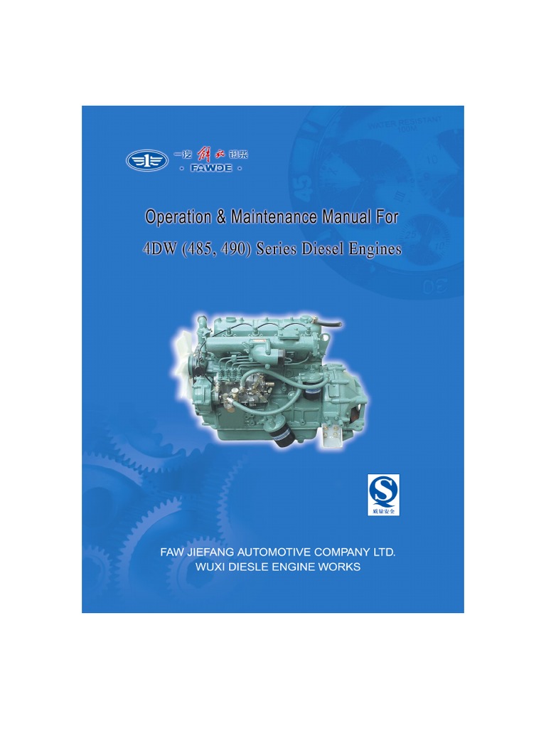 4DW81-23D Diesel Engine Manual | PDF | Internal Combustion Engine | Piston