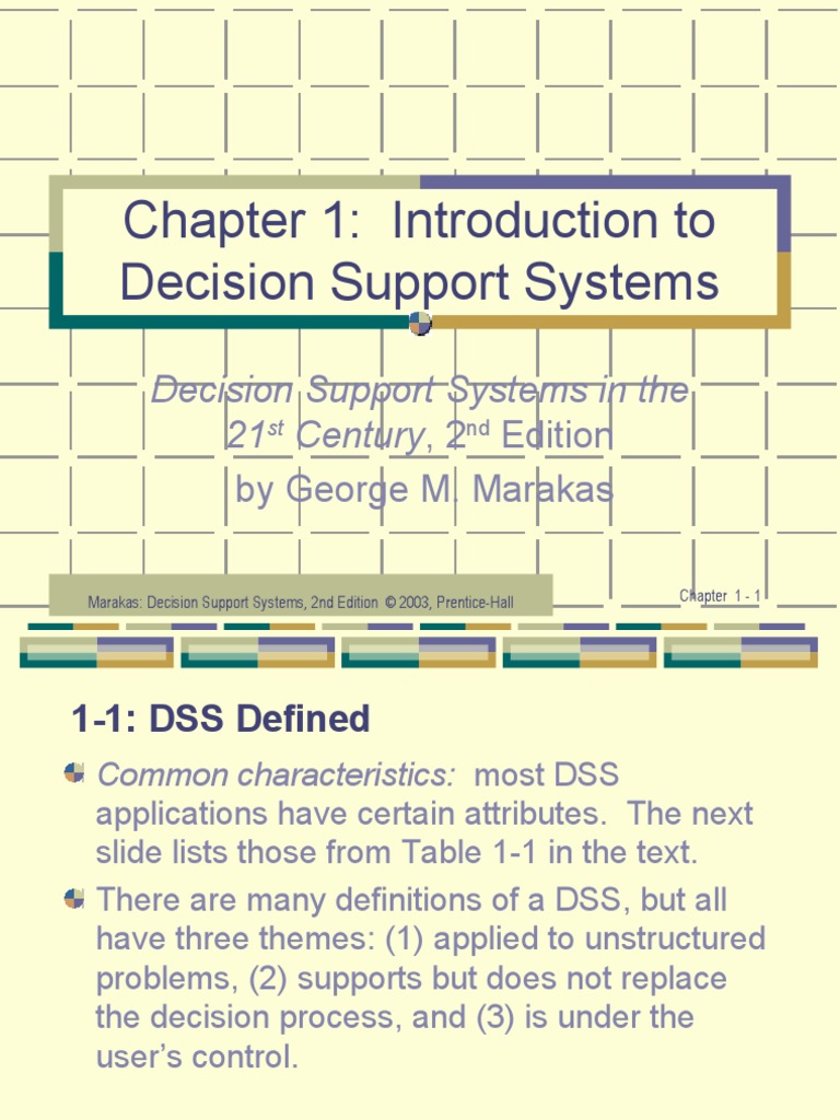 Chapter 1: Introduction To Decision Support Systems | PDF | Decision Support System | Databases