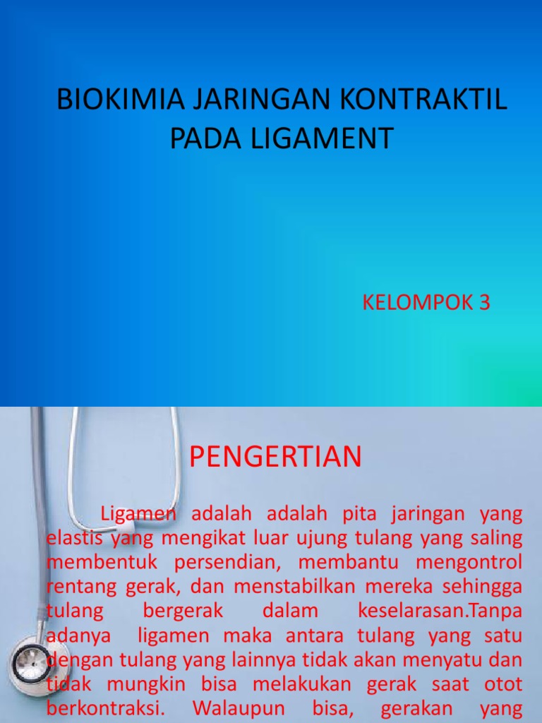 Biokimia Ligament | PDF | Pengembangan Diri | Kesehatan Holistik