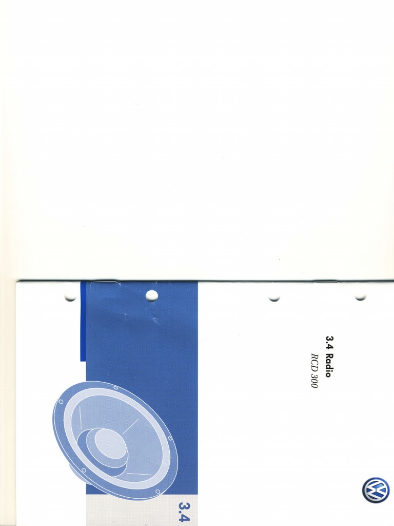 Instrukcja Radio RCD 300 | PDF