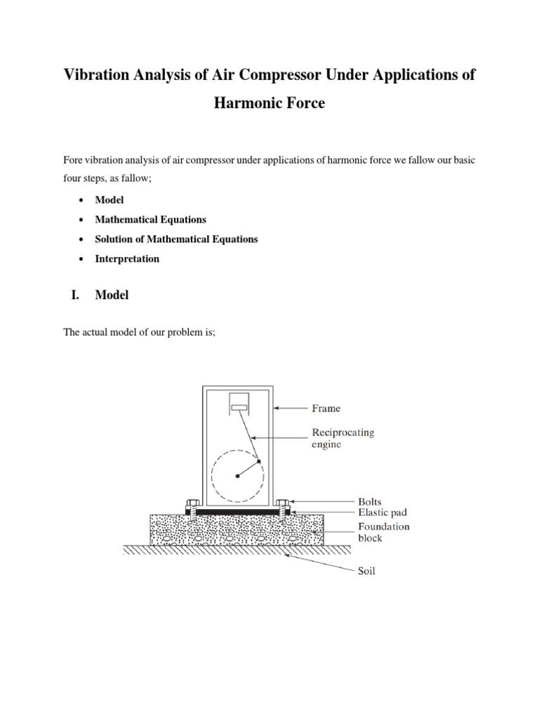 Vibration Analysis of Air Compressor Under Applications of Harmonic ...