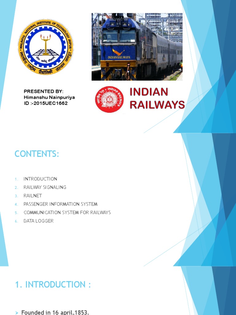 Presentation On Indian Railway