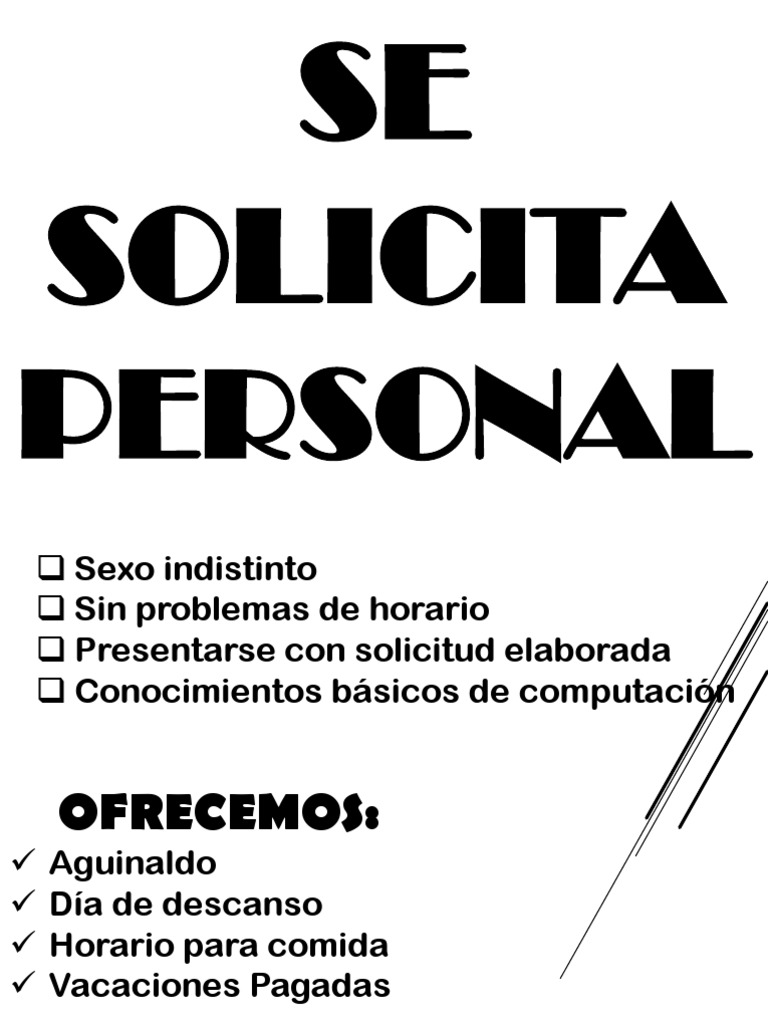 Se Solicita | PDF