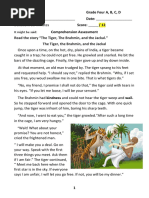 Five Sentence Story Examples PDF | PDF