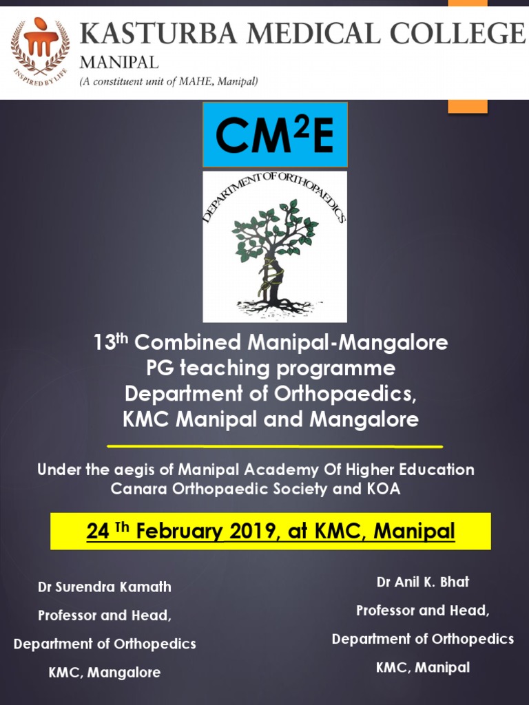 13th Combined Manipal Mangalore | Download Free PDF | Orthopedic ...