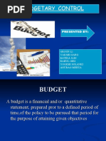Budgetary and Non-Budgetary Control Techniques | PDF