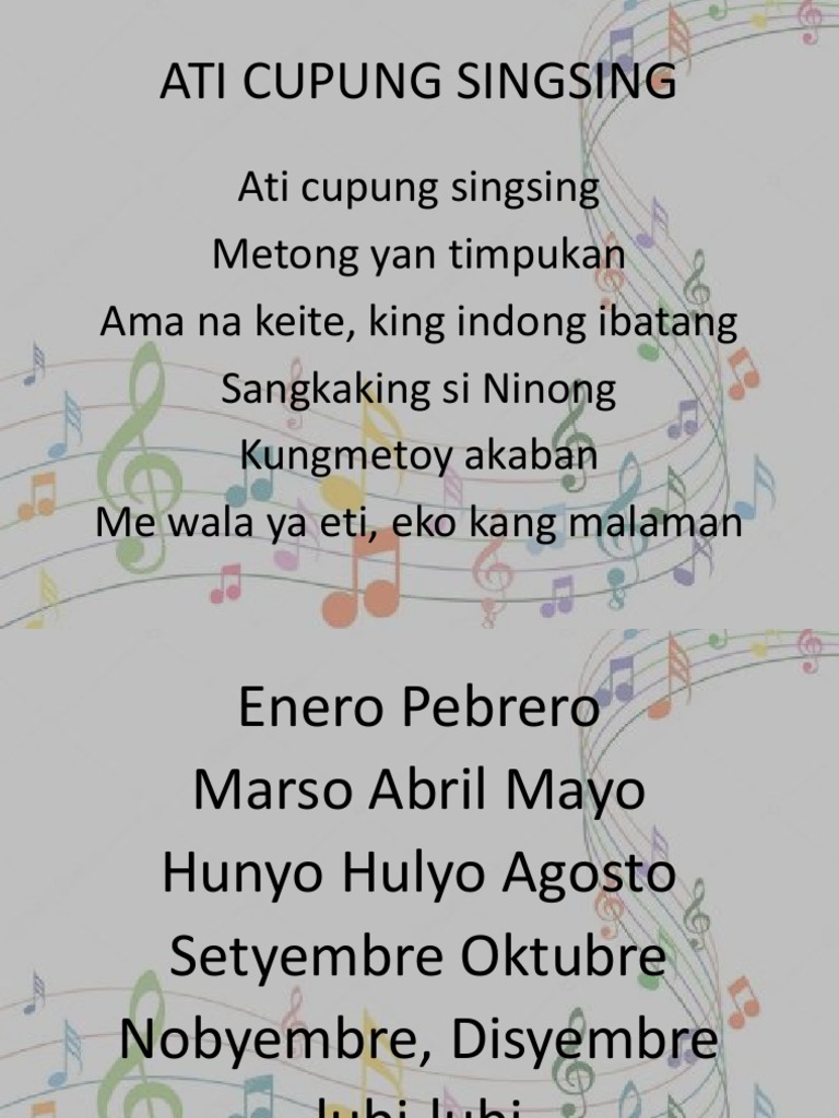 Selected MAPEH Songs | PDF