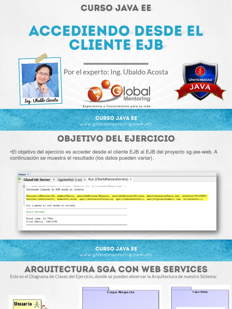 CJEE B Ejercicio 03 SeguridadJavaEE ClienteEJB | PDF | Enterprise Java Beans | Java (lenguaje de ...