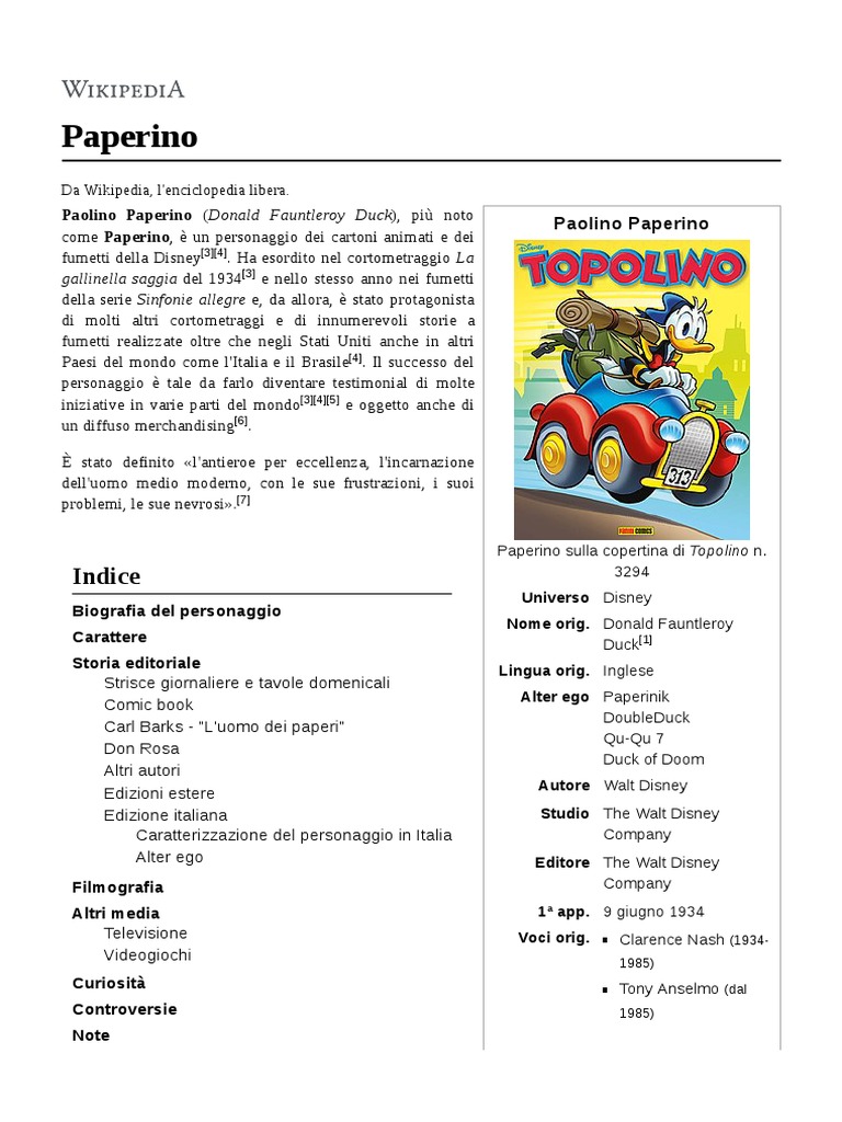 Paperino | PDF