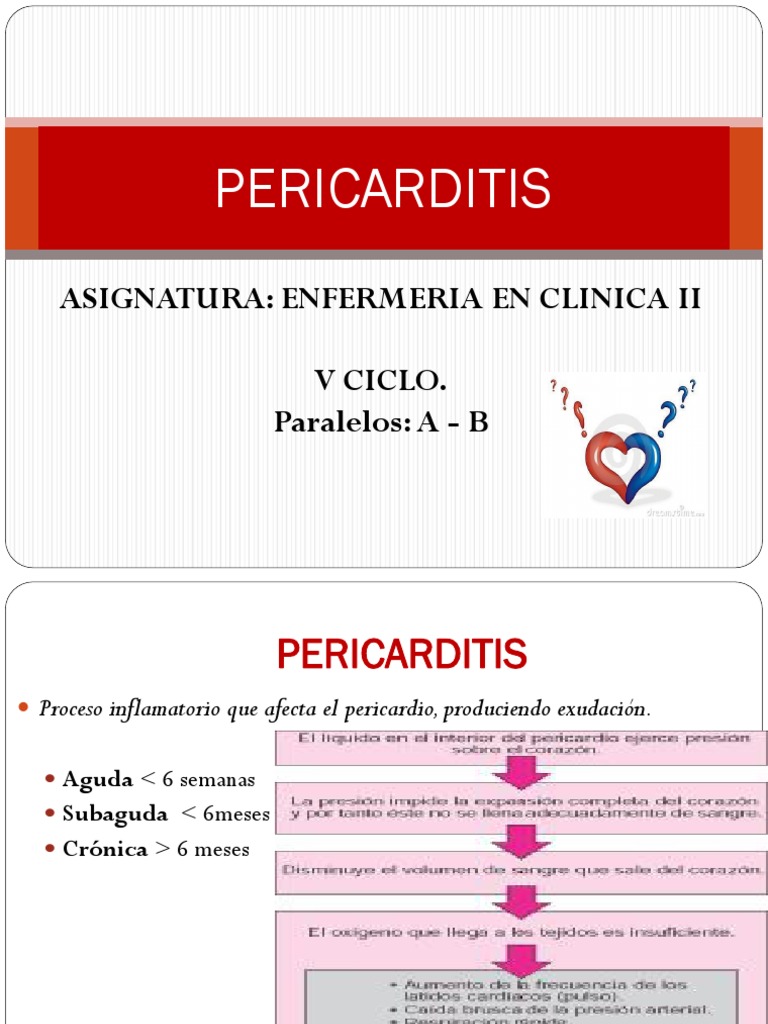 Pericarditis: Diagnóstico y Tratamiento | PDF | Epidemiología ...