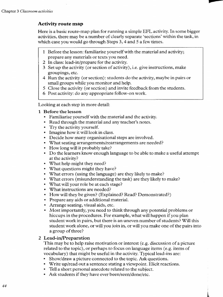 Activity Route Map-Scrivener | PDF