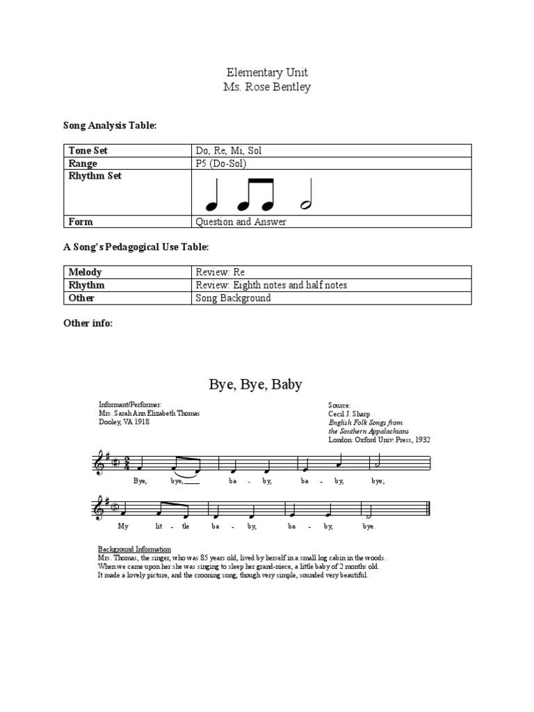 Song Analysis Tables For Word | Download Free PDF | Performing Arts ...