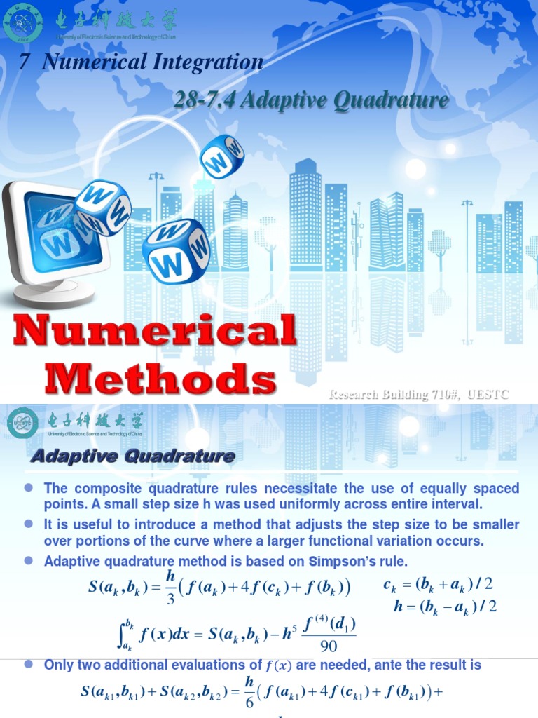 Adaptive Quadrature | PDF | Integral | Areas Of Computer Science